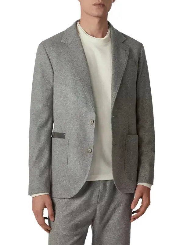BRETT JOHNSON Single-breasted Blazer - Grey