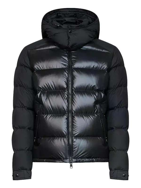 Moncler Maya Boudin-quilted Hooded Jacket - Black