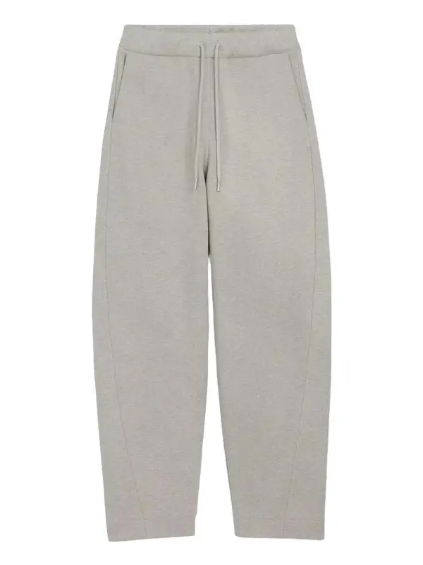 AMI Paris Cotton Track Pants With Heritage Label - Grey