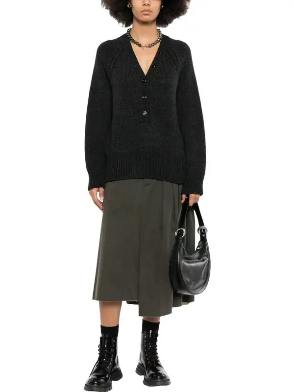 Our Legacy Country Henley Cardigan - Black
