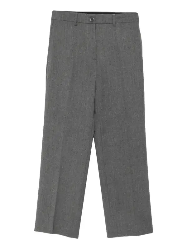 Seventy Tailored Trousers With Pressed Crease - Grey