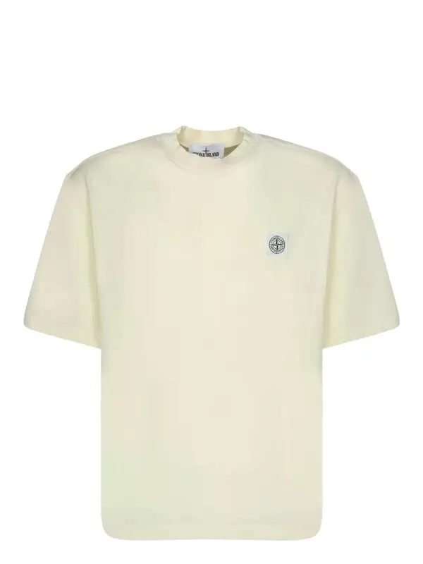 Stone Island 2100030 Logo-patch T-shirt - Neutrals