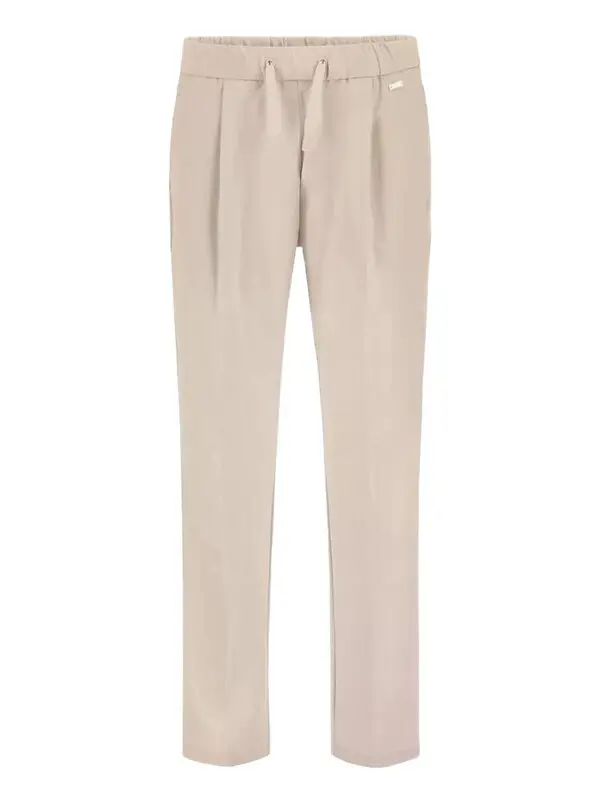 Herno Elasticated Drawstring Waist Straight Trousers - Neutrals