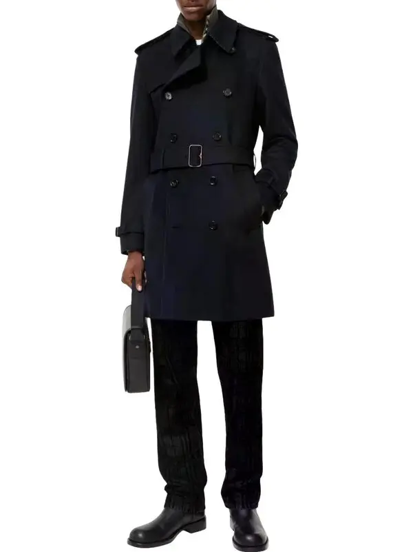 Burberry Hastings Trench Coat - Blue