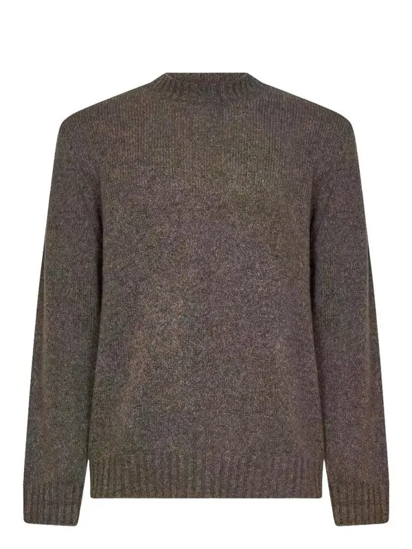Nn07 Ribbed-trim Raglan-sleeve Sweater - Brown
