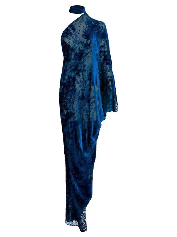 Silvia Tcherassi One-shoulder Maxi Dress - Blue