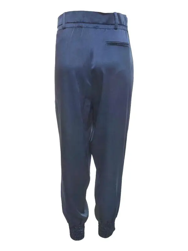 PETER PILOTTO Striped Tassel-detail Rope Belt Trousers - Blue