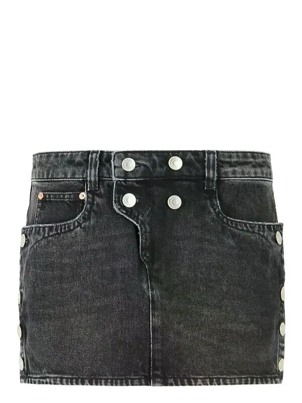 Isabel Marant Étoile Ralma Button-side Mini Skirt - Black