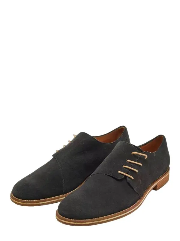 TOD'S Suede Lace-up Derby Shoes - Black