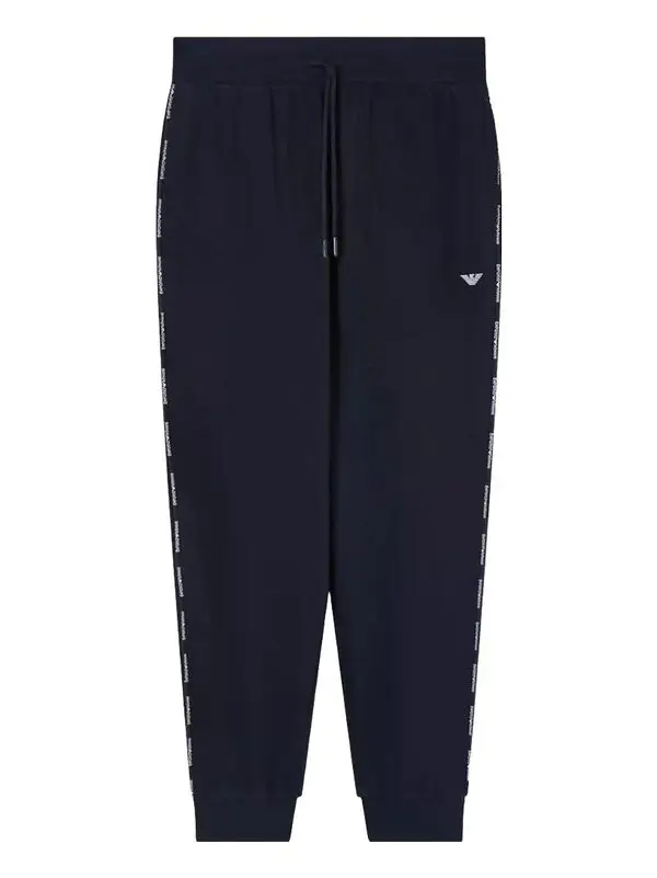 Emporio Armani Logo-tape Track Pants - Blue