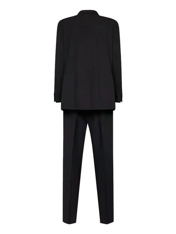 HEVO Peak-lapel Double-breasted Suit - Black