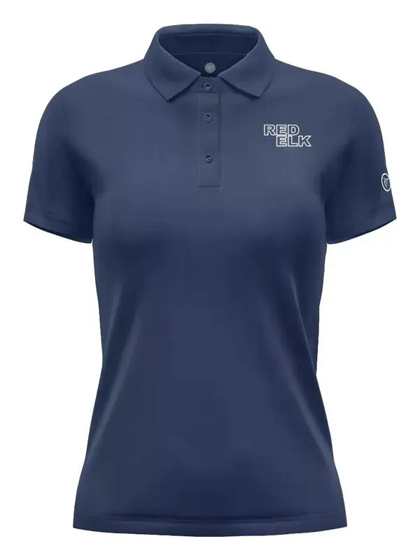REDELK Logo Print Polo Shirt - Blue