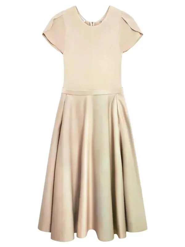 Ted Baker London Calyne Tulip-sleeve Midi Dress - Neutrals