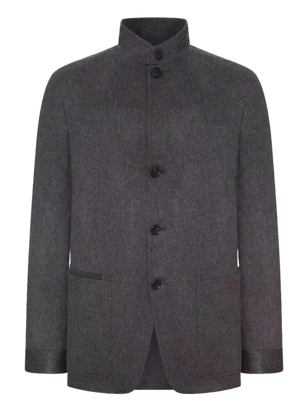 Zegna High-neck Jacket - Grey