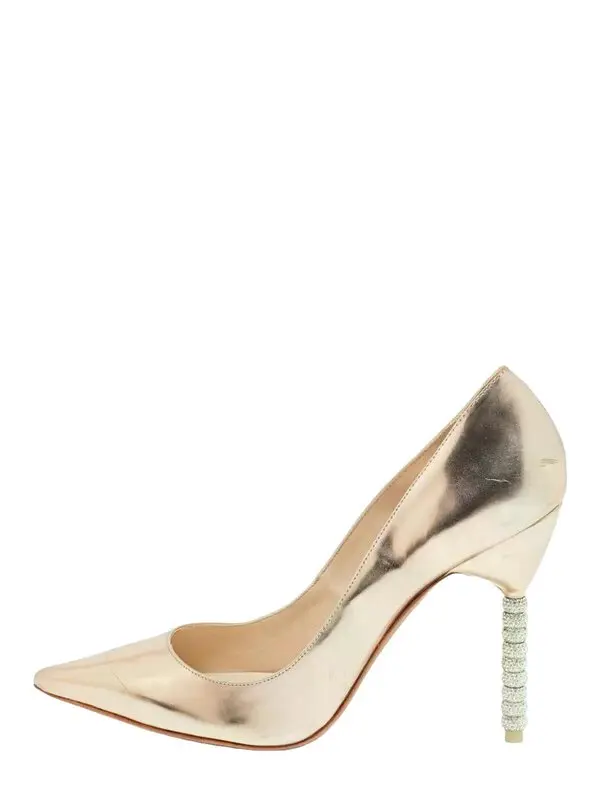 SOPHIA WEBSTER Coco Pointed-toe Heeled Pumps - Gold