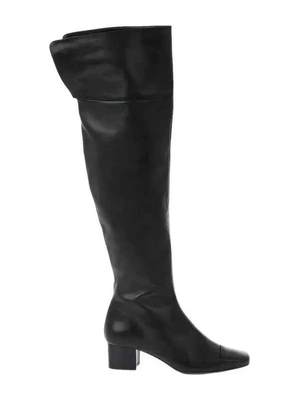 CAREL Brigitte Square-toe Over-the-knee Boots - Black