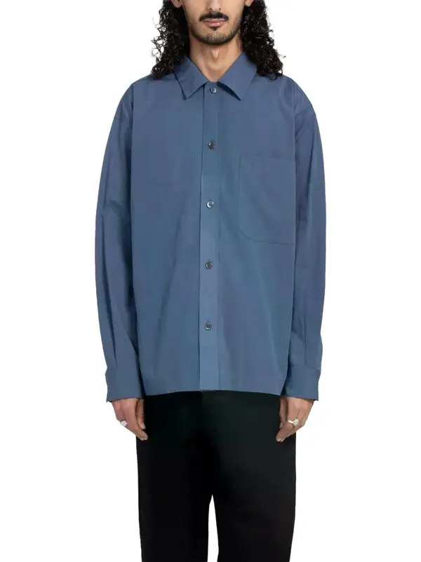 MARGARET HOWELL Raised-placket Shirt - Blue