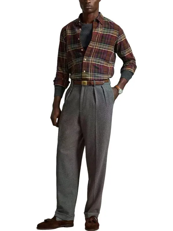 Polo Ralph Lauren Plaid-check Button-down Shirt - Brown