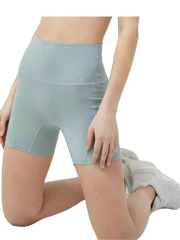 P.E Nation Free Play Ribbed Panel Shorts - Green