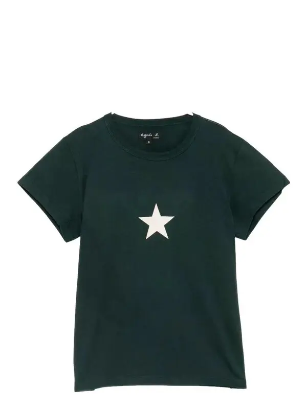 AGNES B. Star-print T-shirt - Green