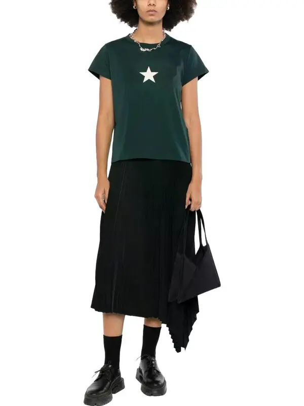 AGNES B. Star-print T-shirt - Green