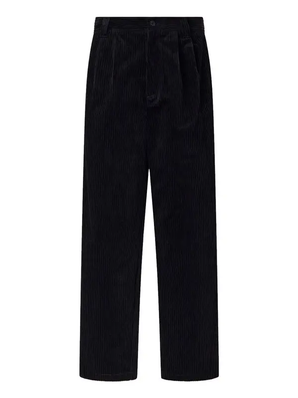 A.p.c. Ricky Straight-leg Cotton-corduroy Trousers - Black