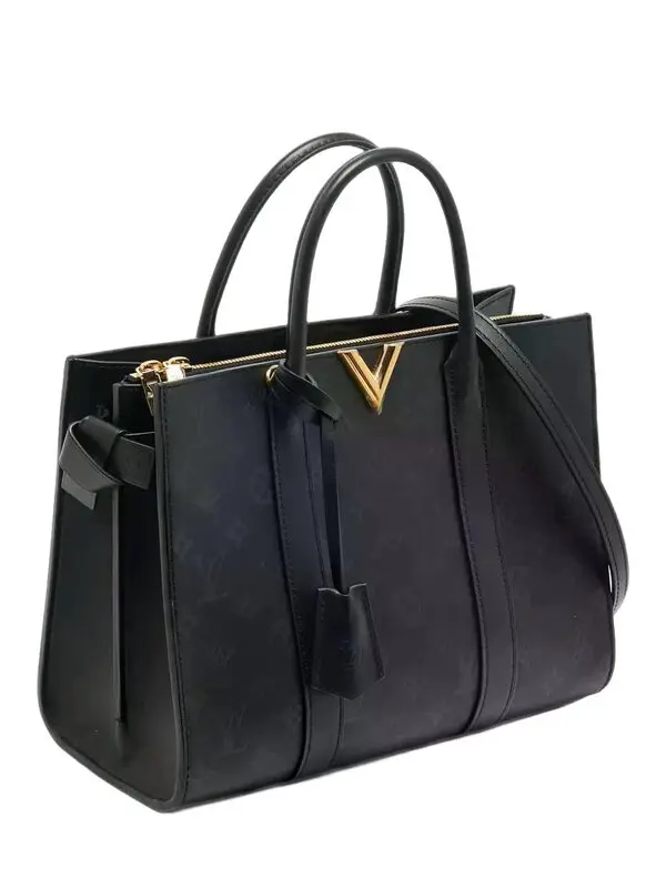 LOUIS VUITTON Very Monogram Plume Tote Bag - Black