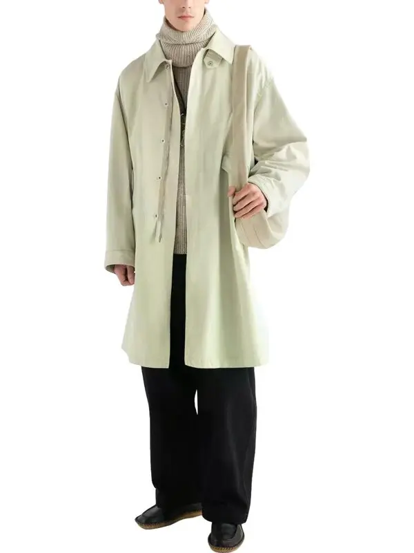 LEMAIRE Military Parka In Heavy Cotton Satin - Neutrals