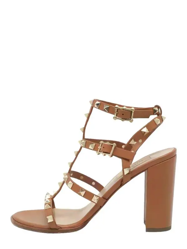 Valentino Garavani Rockstud Caged Sandals - Brown