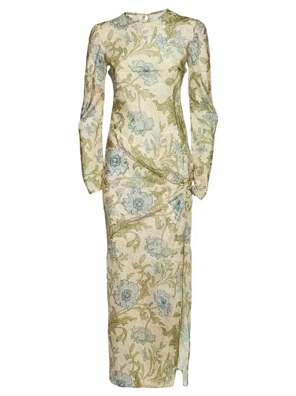 SIR. Florence Maev Floral-print Maxi Dress - Neutrals