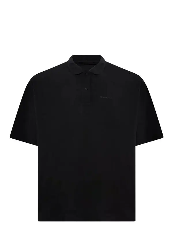 Champion Logo-embroidered Polo Shirt - Black