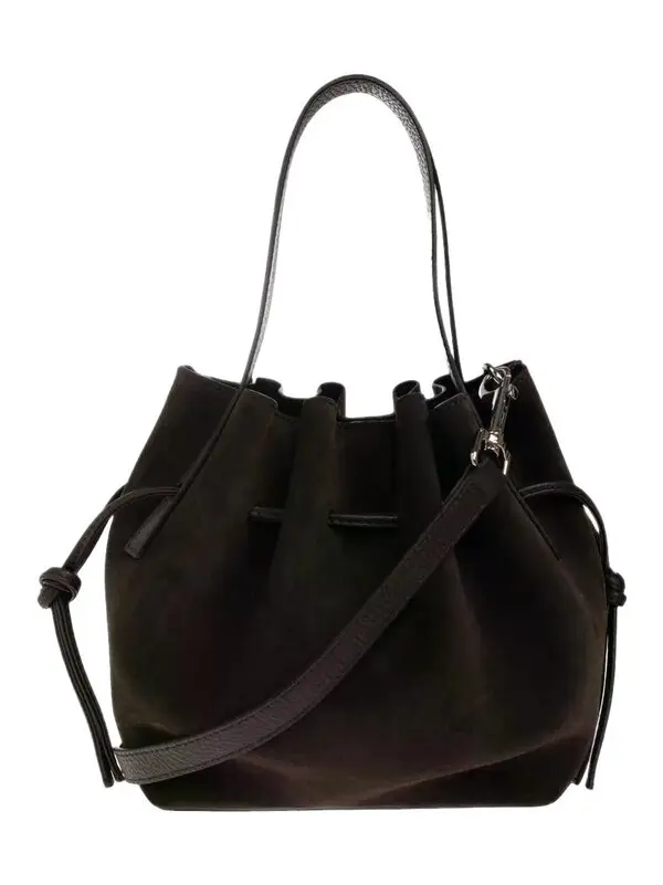 Yuzefi Mini Scallop Bucket Bag - Brown