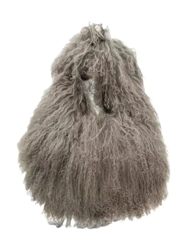 MARTHA LOUIS Annie Shearling Tote Bag - Grey