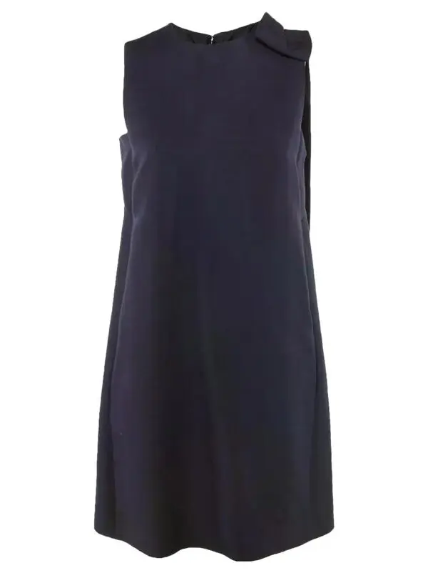 Valentino Garavani Sleeveless Bow Detail Mini Dress - Blue