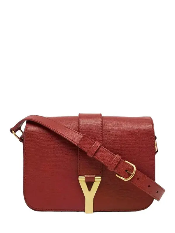Saint Laurent Y-ligne Shoulder Bag - Red