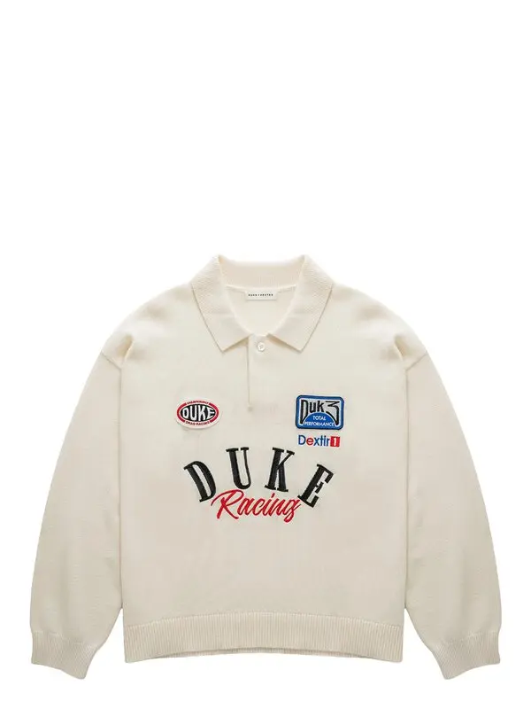 DUKE + DEXTER Dr4 Racing Polo - Cream