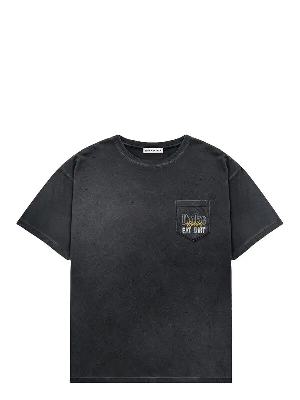 DUKE + DEXTER Dr4 Eat Dirt Washed Pocket T-shirt - Black