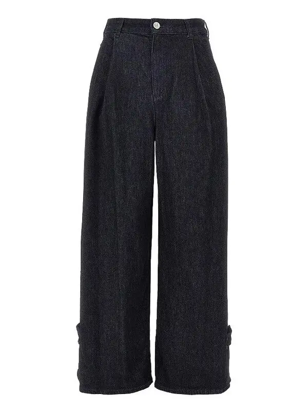 Emporio Armani J6j" Wide-leg Denim Trousers - Blue