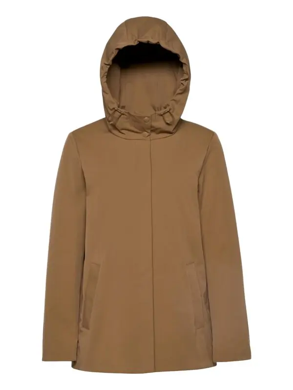 Geox Spherica Hooded Parka - Brown
