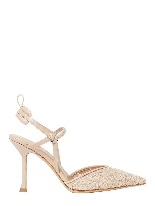 Fendi Very Colibrì Slingback Stiletto Heel Pumps - Pink