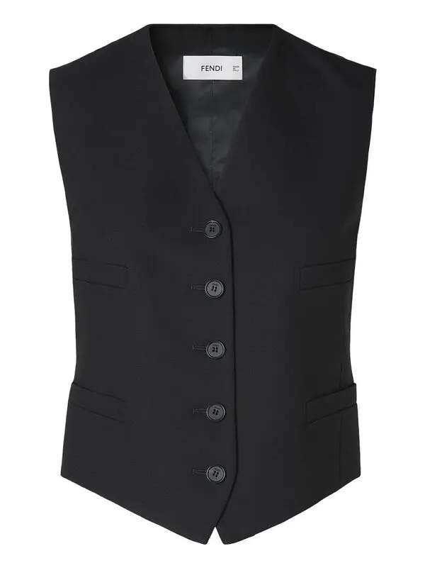 Fendi Tuxedo-inspired Gilet - Black
