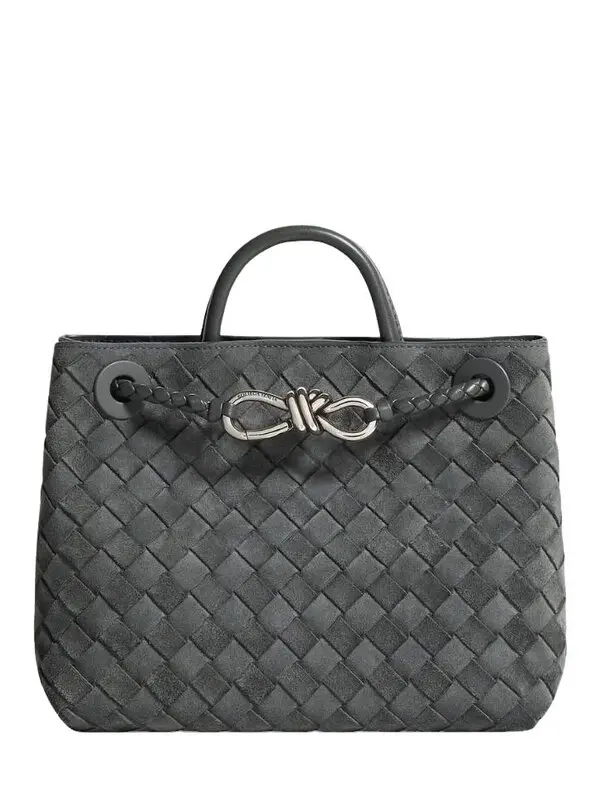 Bottega Veneta Small Andiamo - Obsidian Gray