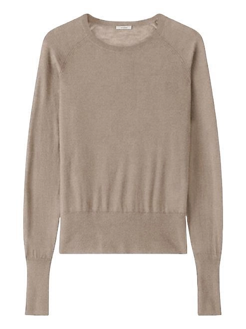JOSEPH Geras Long-sleeved Cashmere Top - Sable
