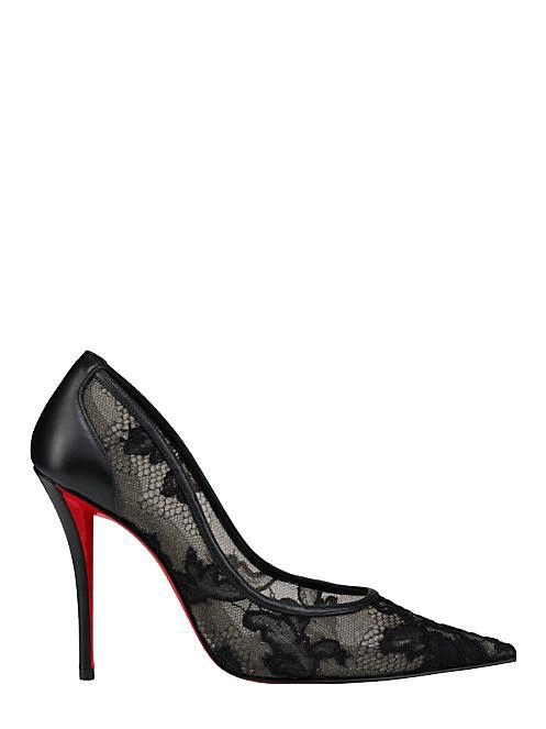 CHRISTIAN LOUBOUTIN Miss Z Mesh Lace Pumps - Black
