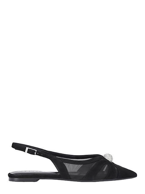 Carvela Lumera Suede Sling-back Courts - Black