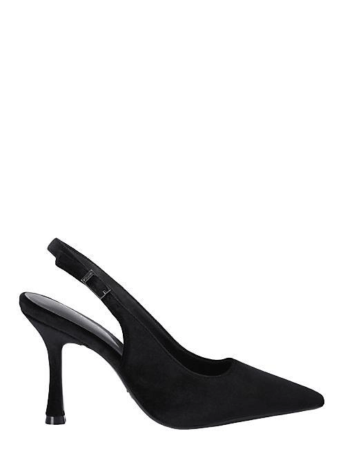 Carvela Leoni Velvet Sling-back Courts - Black