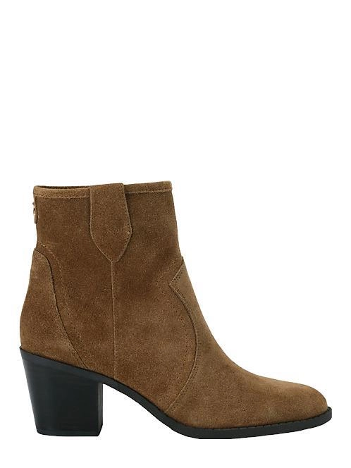 Carvela Salvetti Suede Heeled Ankle Boots - Tan