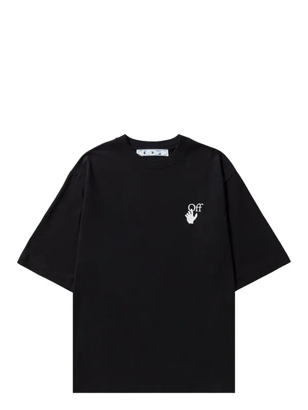 Off-White Cut Here" Arrow Skate Tee - Black
