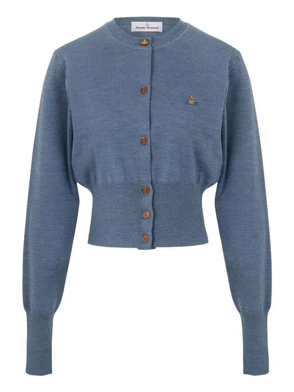 VIVIENNE WESTWOOD Bea Cropped Cardigan - Blue