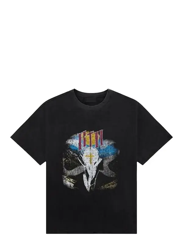RtA Oversized Scenery Graphic T-shirt - Black